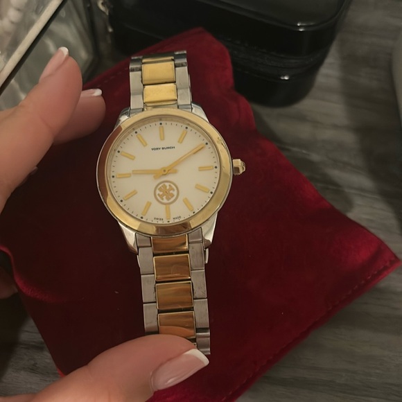 Tory Burch | Accessories | Womens Two Toned Tory Burch Watch With Box ...